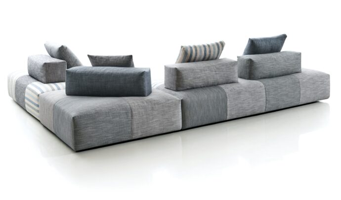 PLAY SOFA, 2Pouf 240cm, Seat Feather-Cat.B KIMI 26 – casa.milanoint